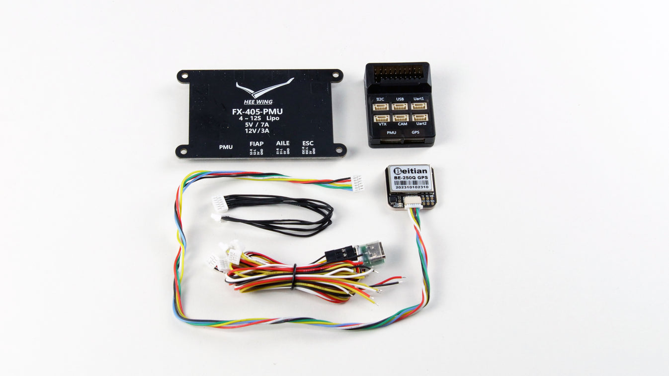 T2 FX-405 VTOL Flight Controller with PMU and GPS Compass – HEEWING