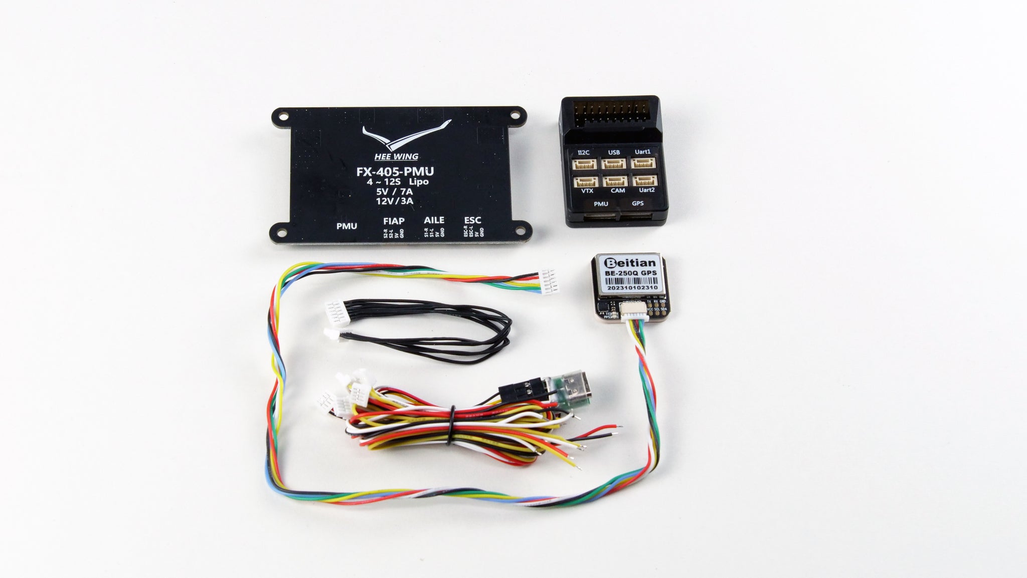 T2 FX-405 VTOL Flight Controller with PMU and GPS Compass – HEEWING